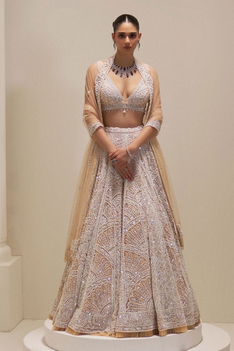 Ecru Elysian Lehenga Set – angadsinghofficial.com